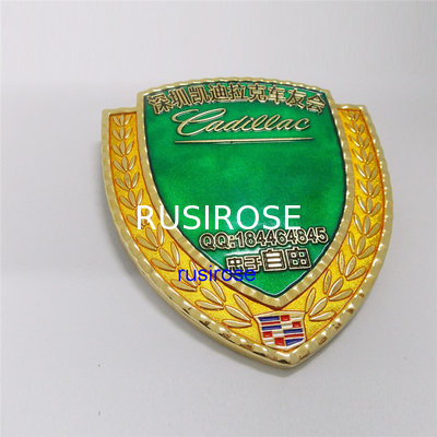 Personalized metal car stickers custom, custom metal car logo, custom made on transparent paint badge, car standard supplier