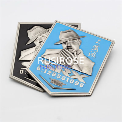 Personalized metal car logo custom, painted metal commemorative car logo custom, soft car stickers custom supplier