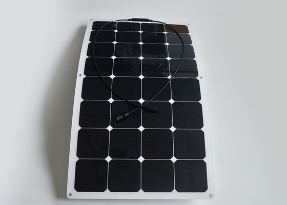 110W Semi Flexible RV Solar Panels With Sunpower Monocrystalline Cells Custom Size