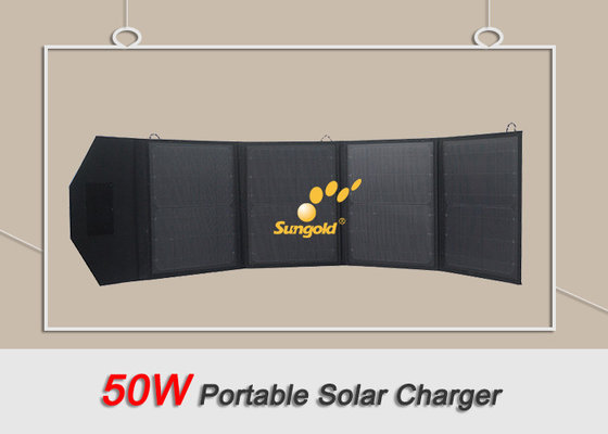 4 X 12.5w Portable Solar Power Supply Foldable Solar Panel Charger For Camping