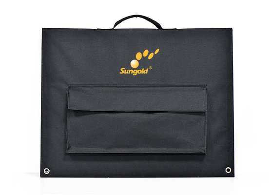 Easy Carrying 120w 12v Portable Folding Solar Panel Kit For Hiking / Camping