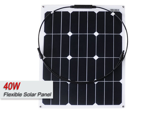 40 Watt Small Lightweight Semi Flexible Solar Panels For Boats RV Marine