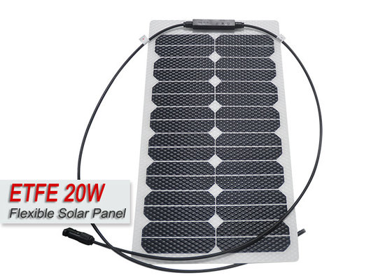 Lightweight ETFE Flexible Solar Panel 12v With High Light Transmittance