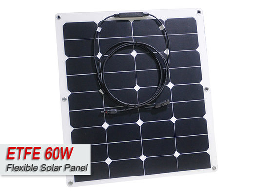 Waterproof High Efficiency Flexible Solar Panels Easy Carrying 60 Watt Solar Panel