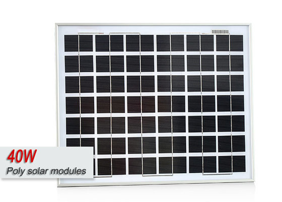 40 Watt Sungold Poly Solar Panel Powerful Solar Cell System For Homes 