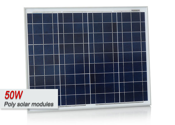 Easy Installation 50 Watt Poly Solar Panel , Solar Photovoltaic Modules 
