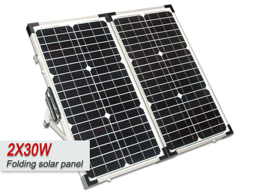 2 X 30w Waterproof Foldable Solar Panel For Caravans / Water Pumping Systems