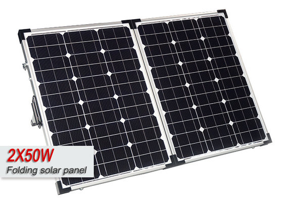 12v 80 Watt Foldable Solar Panel With TPT Material , Camping Solar Panel System Kit