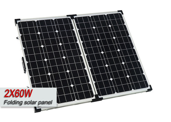 120w Flexible Folding Solar Panel For Travel , 12 Volt Solar Panels For Camping 