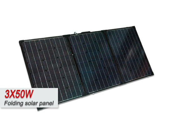 150 Watt Portable Folding Solar Panels With Heavy Duty Handle And Latches
