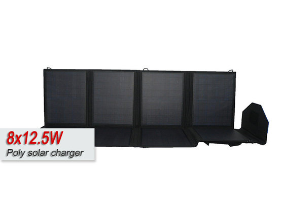 100w Folding Monocrystalline Portable Solar Panel Charger For Motorhomes TPT Material