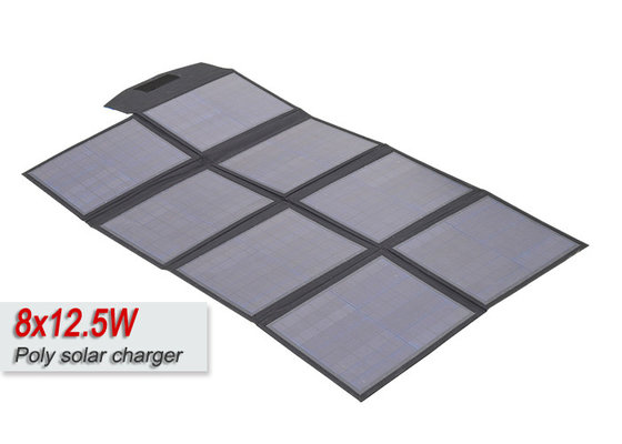 Waterproof Portable Solar Charger For RV , 100 Watt Foldable Solar Panel