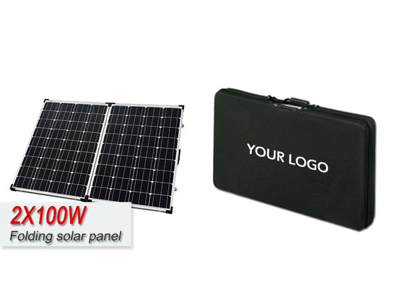 Portable Solar Generators Camping Solar Panels , 200 Watt Folding Solar Panel