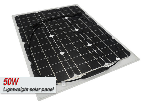 High Efficiency Lightweight Solar Panels / 50 Watt Flexible Solar Panel 