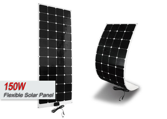 160w Semi Flexible Monocrystalline Solar Panel For Motorhomes Easy Installation