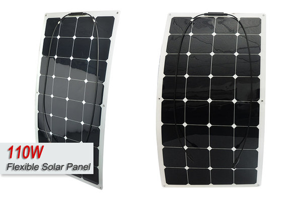 18 Volt RV Semi Flexible Solar Panel , Easy Assembly Flexible Solar Cell Sheets 