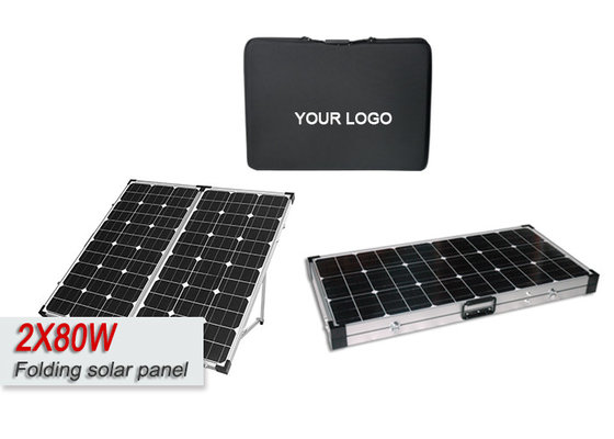Lightweight 160W Custom Solar Powered 12V Battery Charger With Charge Controller