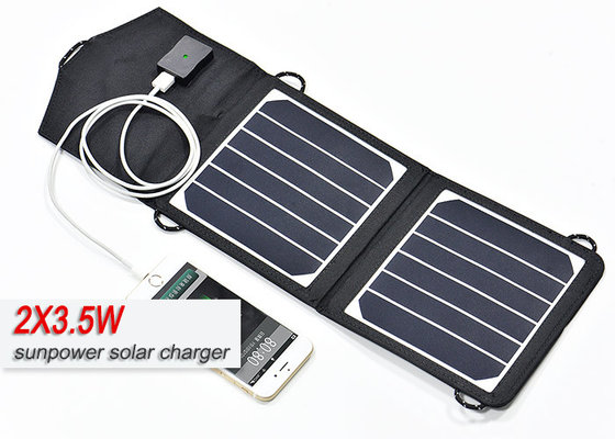 Sungold 7w 12 Volt Folding Solar Panels For RV , Travel Solar Panel Charger