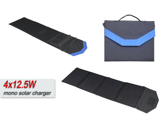 4 X 12.5W Sungold Folding Portable Solar Panel 12v Solar Battery Charger Kit 