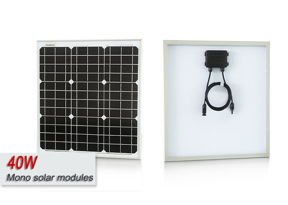 40 Watt Mono Cell Solar Panel Off Grid Solar System With High Strength Frame