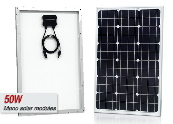 Portable 50w Mono Solar Panels With Wind Resistance And High Strength Frame