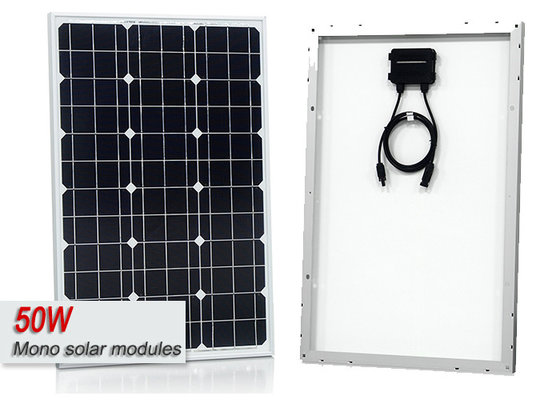 High Efficiency 50 Watt Mono Solar Panels With Good Weather Resistance