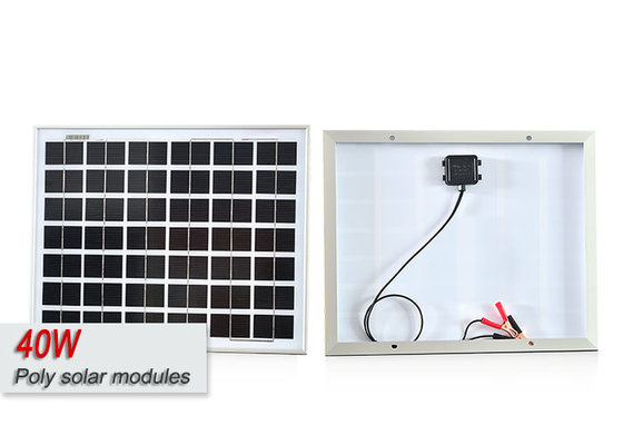 40w SunPower Mono And Polycrystalline Solar Cells Panel With High Performance