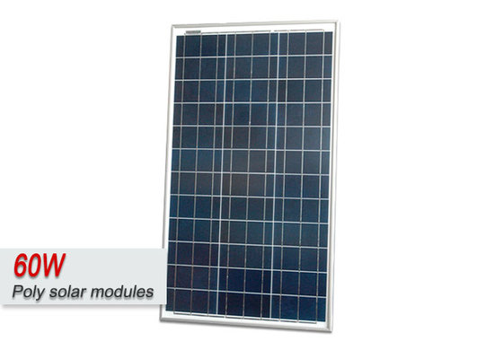 Sungold Caravan Solar Panels / Poly 60w Solar Panel With High Strength  Frame