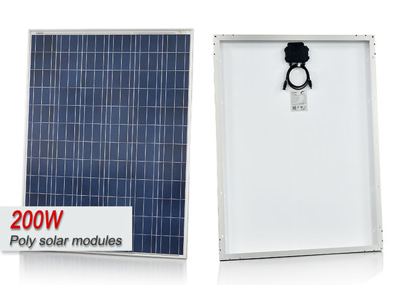 36v Sungold Poly Solar Panel , 200 Watt Solar Electric Panels With Translucent Glass