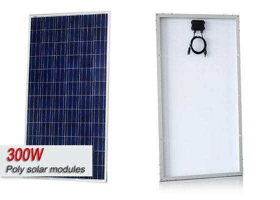 300W 24 Volt Poly Solar Panel With Junction Box And Aluminum Alloy Frame
