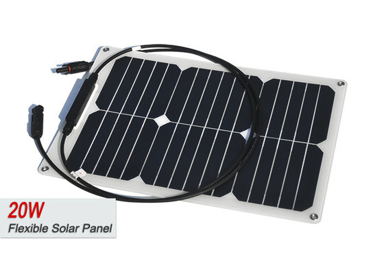 High Efficiency ETFE  Flexible Solar Panel 20W Bending Radius Of 30 ° And A Thickness Of Only 4mm