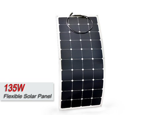 High Efficiency 130w Semi Flexible Solar Panel Sheets For Boats / Tents