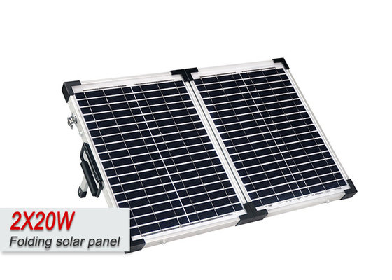 2 X 20W Portable Solar Panels For RV Batteries , Portable Power Pack With Solar Panel