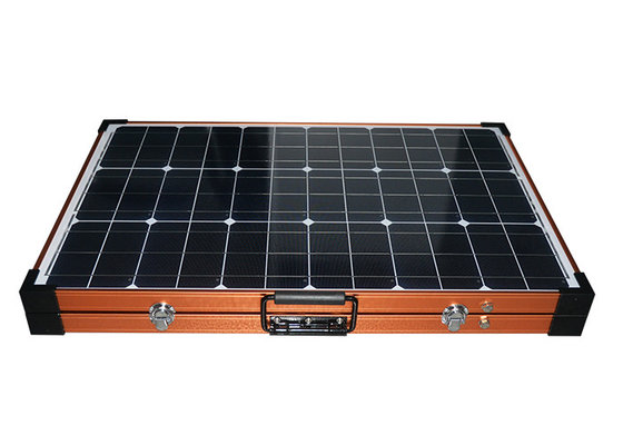 Red Frame 120W Portable Foldable Solar Panels For Camping / Caravan / RV