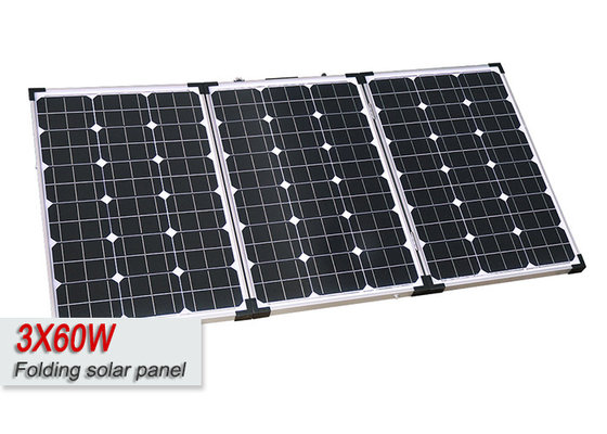 180W Portable Solar Power Panels With High Strength Low Iron Toughened Glass