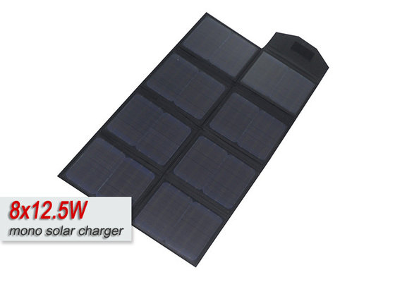 Portable Folding 100 Watt Solar Battery Charger Lightweight Easy Installation