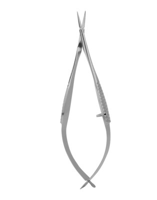 VANNAS Spring Scissors (Triangular)-S/S Str/5*0.1mm/8.5cm- S11001-08,fine pruning of blood vessels,