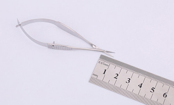 VANNAS Spring Scissors (Triangular)-S/S Str/5*0.1mm/8.5cm- S11001-08,fine pruning of blood vessels,