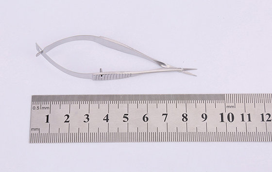 VANNAS Spring Scissors (Triangular)-S/S Str/5*0.1mm/8.5cm- S11001-08,fine pruning of blood vessels,