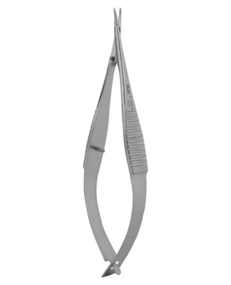 VANNAS Spring Scissors (Triangular)-S/S Cvd/5*0.1mm/8.5cm- S11002-08,fine pruning of blood vessels,