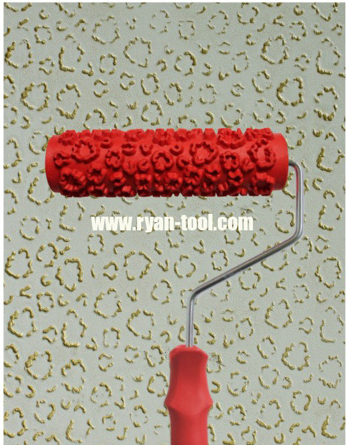 7" Leopard Skin Roller, Pattern design decorative texture paint roller brush, item# RY322T