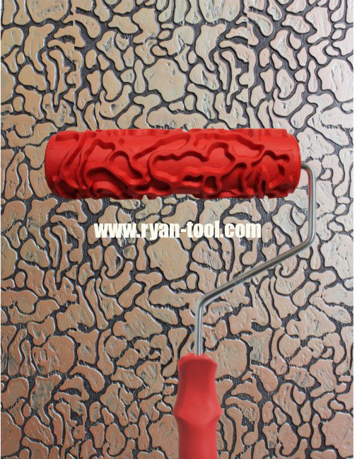How To Paint A Wall-7" Soft pattern design paint roller , item# RY321T