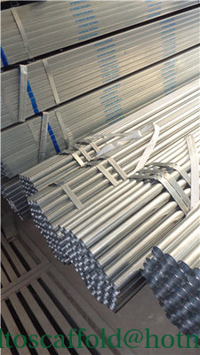 Pre-Galvanized 0.9-2.1mm scaffolding Steel/Iron tube / pipe  for ME market