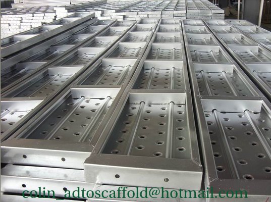 Lowest price： standard durable steel scaffolding boards for sale in construction