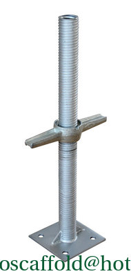 Galvanized Adjustable Steel Scaffolding Leveling Screw Jacks used in construction for Middle East market