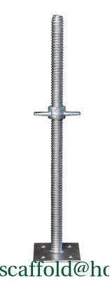 Galvanized Adjustable Steel Scaffolding Leveling Solid Base Jacks used in construction for Middle East market
