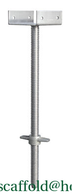 Galvanized Adjustable Steel Scaffolding Leveling Solid U Head Jacks used in construction for Middle East market