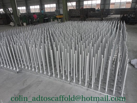 Galvanized Adjustable Steel Scaffolding Leveling Solid U Head Jacks used in construction for Middle East market
