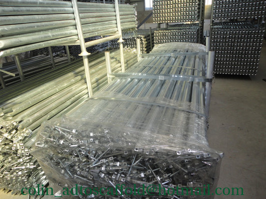 hot sale hot dipped galvanized metal scaffolding Ringlock Vertical/Diagonal Brace used in construction