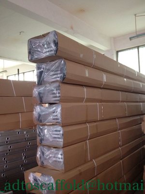 Low minimum： competitive constant steel Aluminum Single Straight Scaffolding Ladder for sale in construction